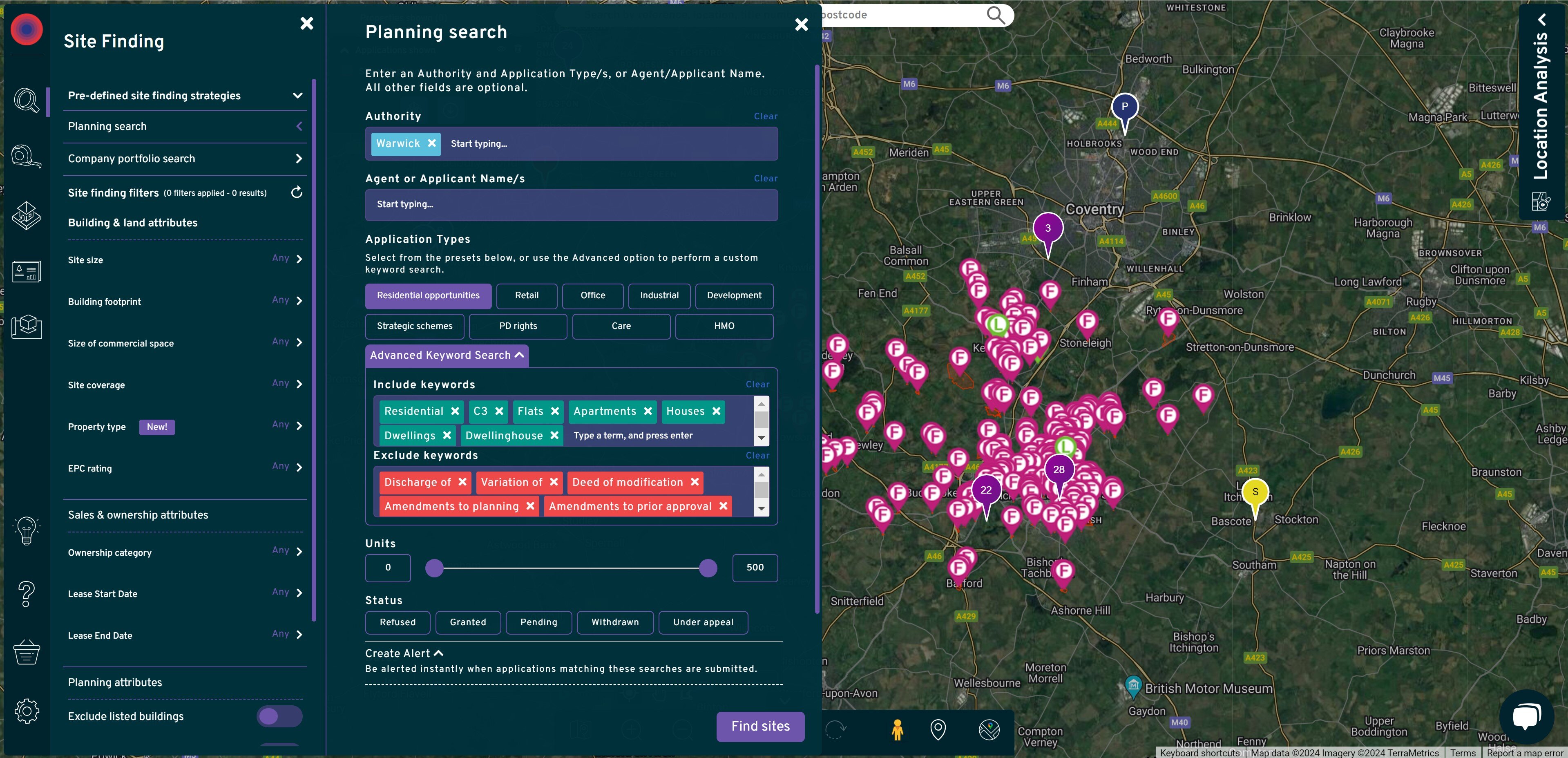 Nimbus | Feature - Planning applications